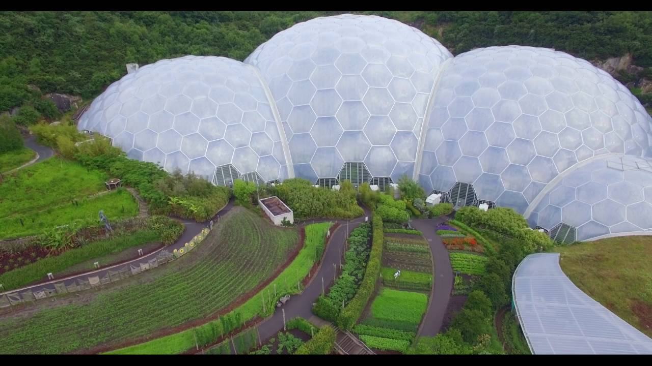 Eden Project Cornwall Drone Aerial Video - YouTube