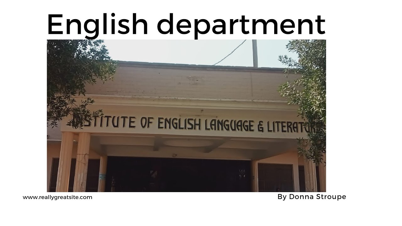 Welcome to English department sindh university 😍 - YouTube