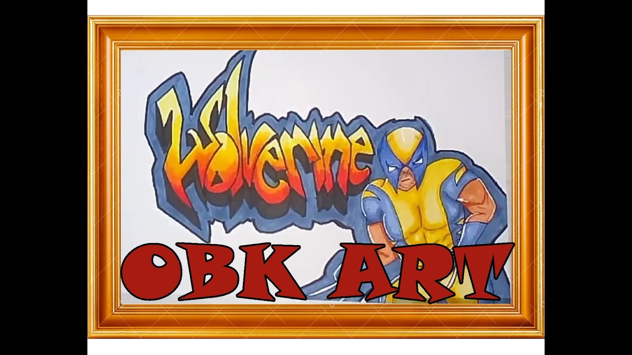 Superhero Graffiti #2 - Wolverine - YouTube