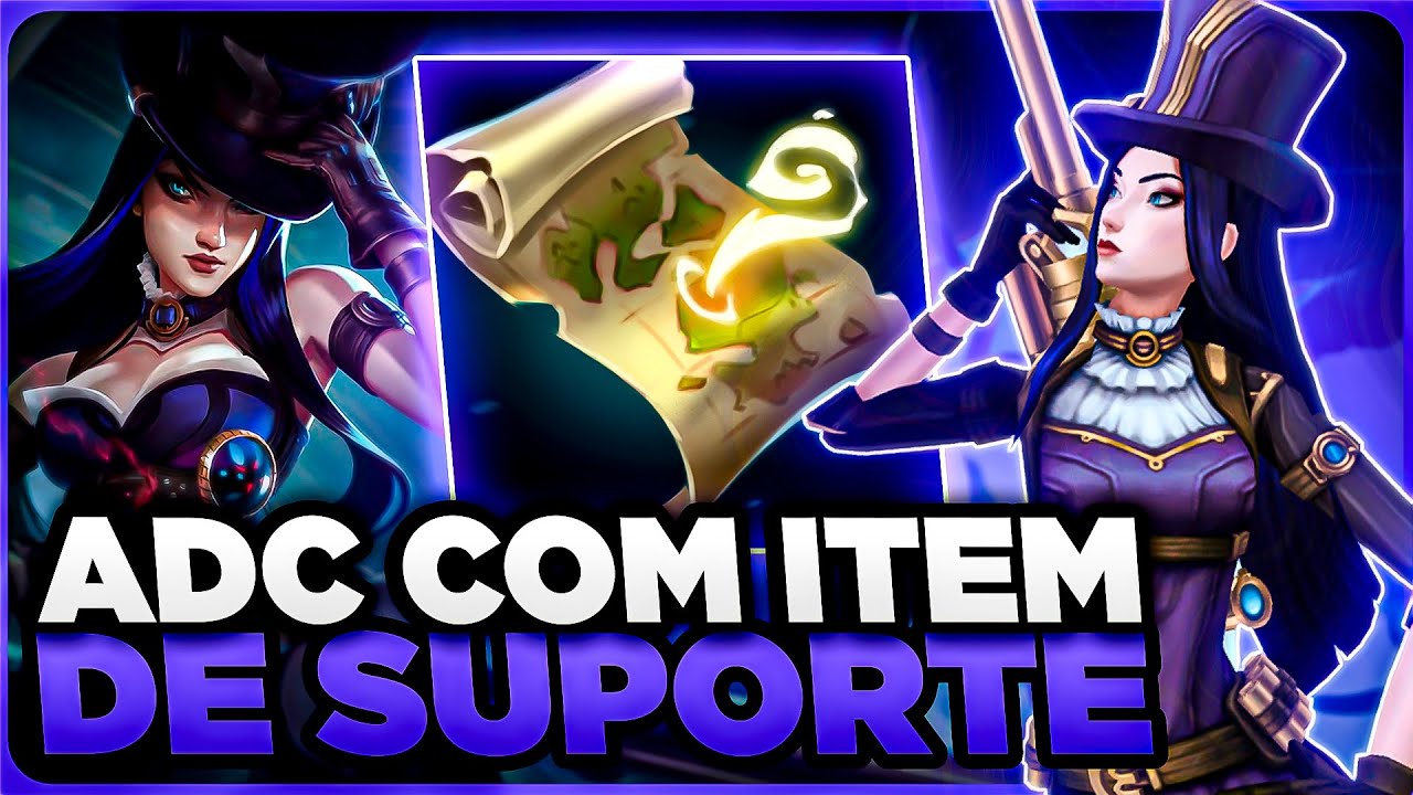 Caitlyn ADC com ITEM de SUP FUNCIONA? | MONO CAITLYN GAMEPLAY - YouTube