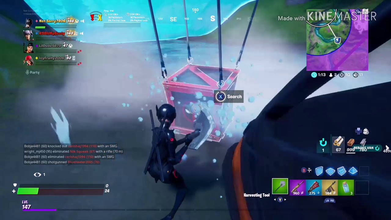 Winning By Opening An Air Drop - Fortnite - YouTube