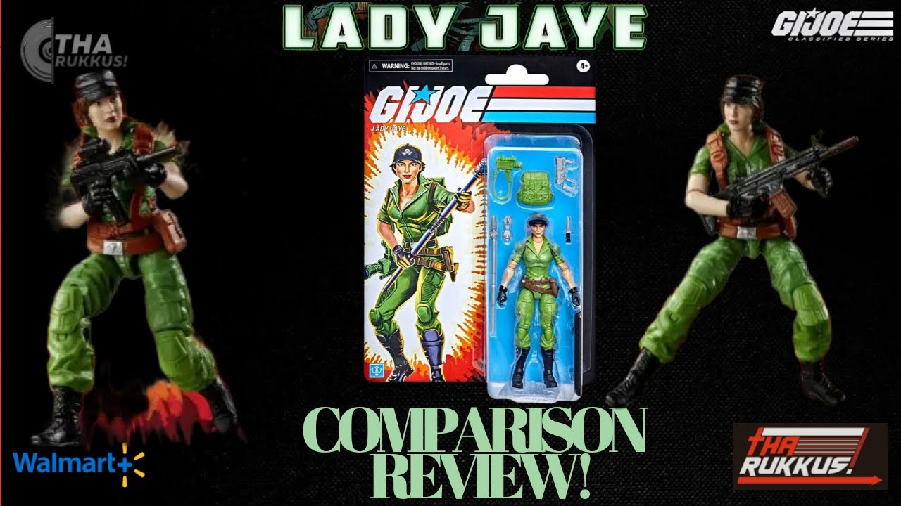 GI Joe Classified Series Lady Jaye Retro Cardback Comparison Review ...