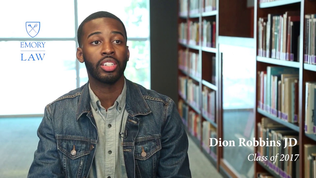 Meet Our Emory Law JD Students: Dion Robbins 17L - YouTube