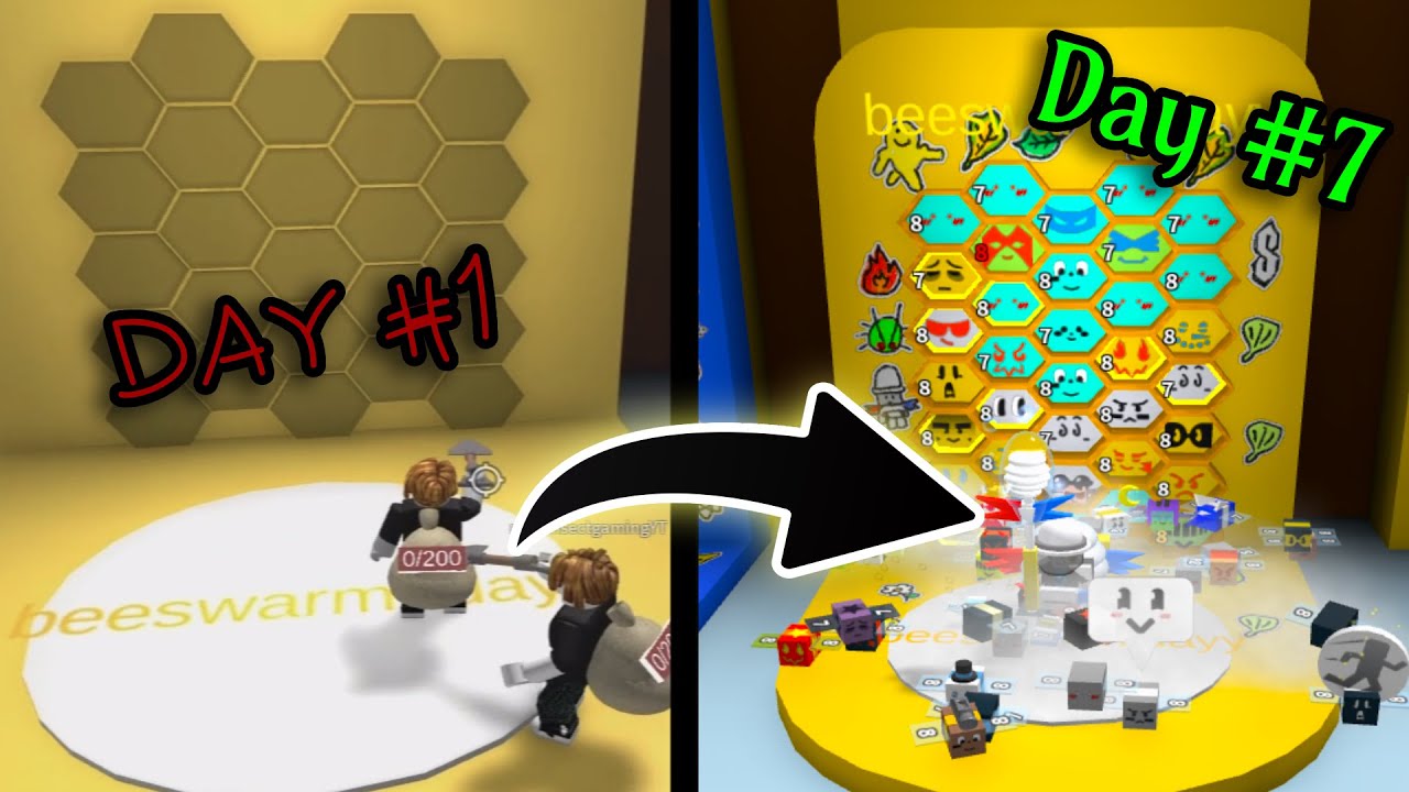 How Much Progress Can I Make In 7 Days?? (Bee Swarm Simulator) - YouTube