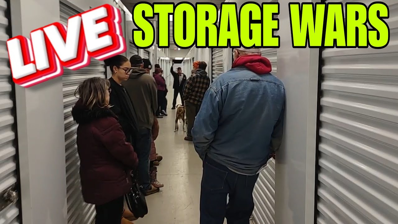 LIVE Storage Wars Auction. I BOUGHT An Abandoned Storage Unit. - YouTube
