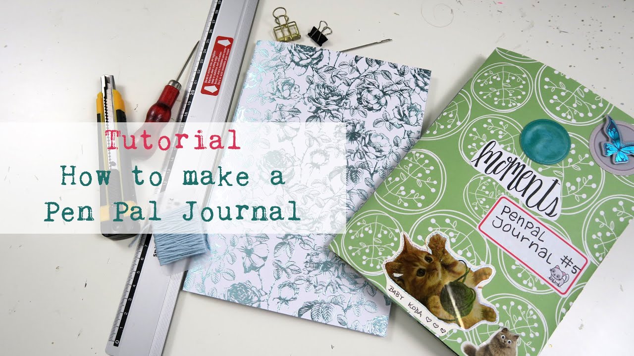 How to make a Pen Pal Journal | Tutorial | Book Binding - YouTube