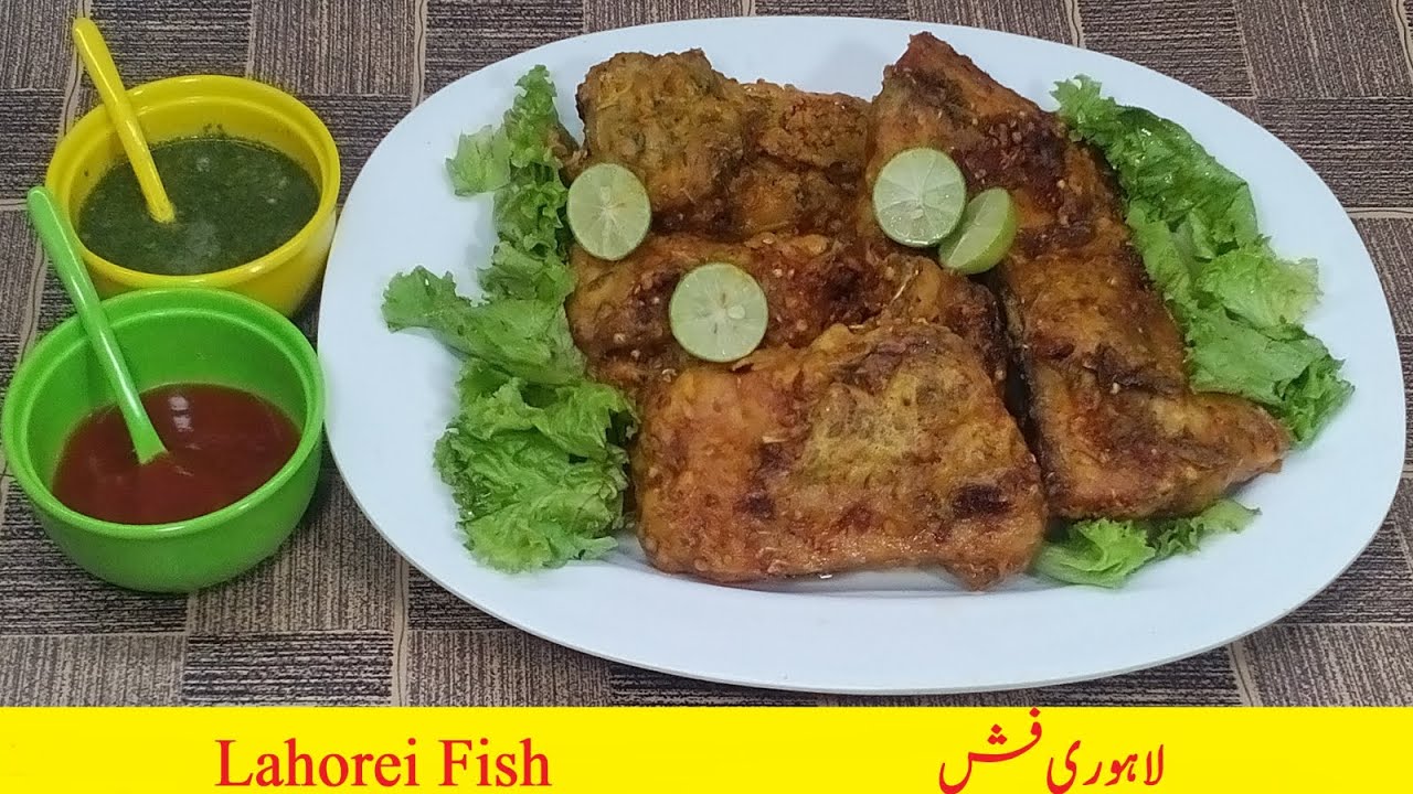 LAHOREI FISH |لاہوری فش | KITCHEN WITH FARI |FISH FRY RECIPE - YouTube