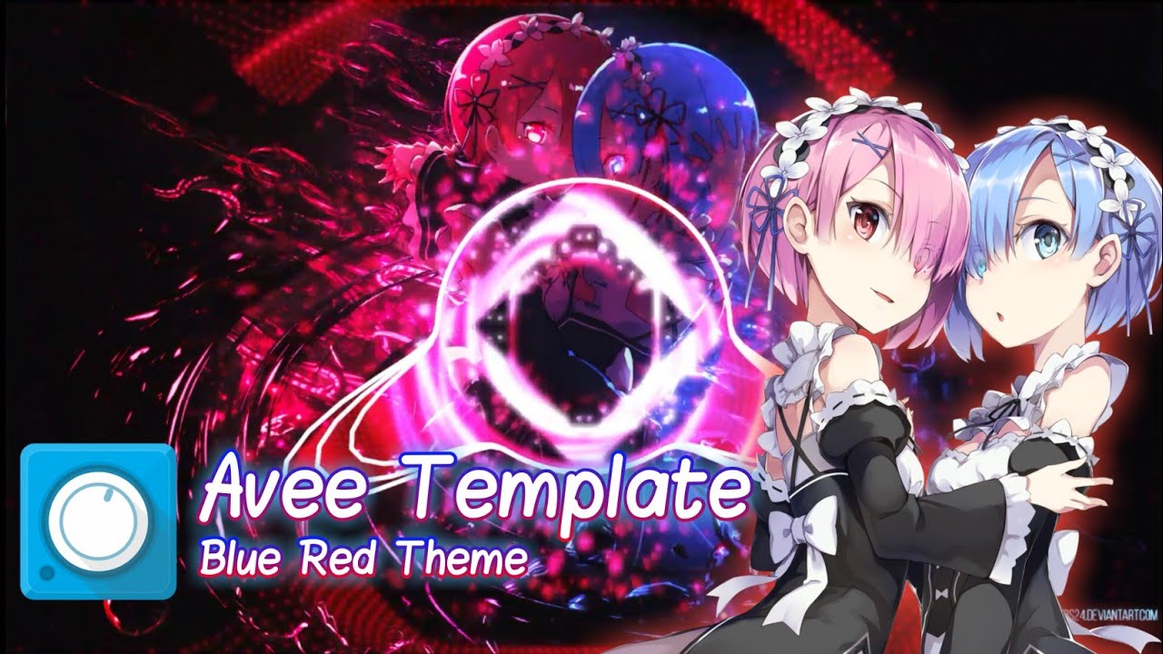Free Avee Template 』 || Blue Red Template #5 - YouTube