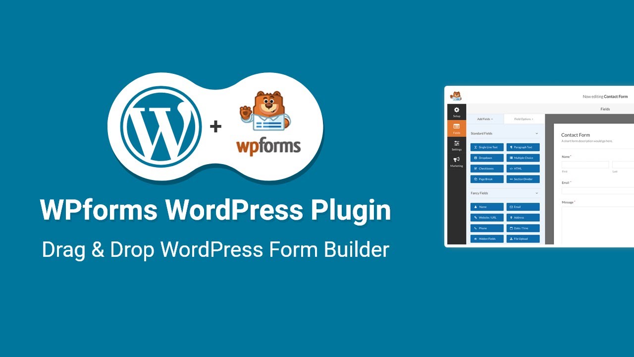 Wpforms Wordpress Plugin Easily Add A Contact Form On Your Wordpress Site Youtube