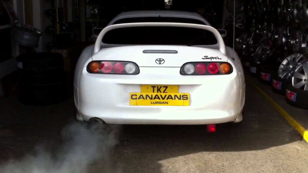Toyota Supra non Turbo Sports Exhaust - YouTube
