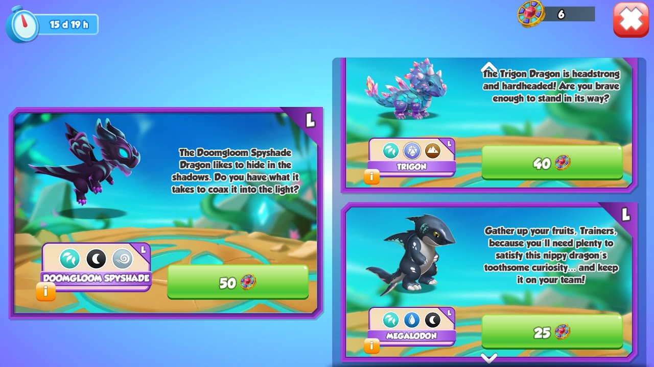 Dragon Mania Legends /x40/ You will receive a new elemental dragon./i ...