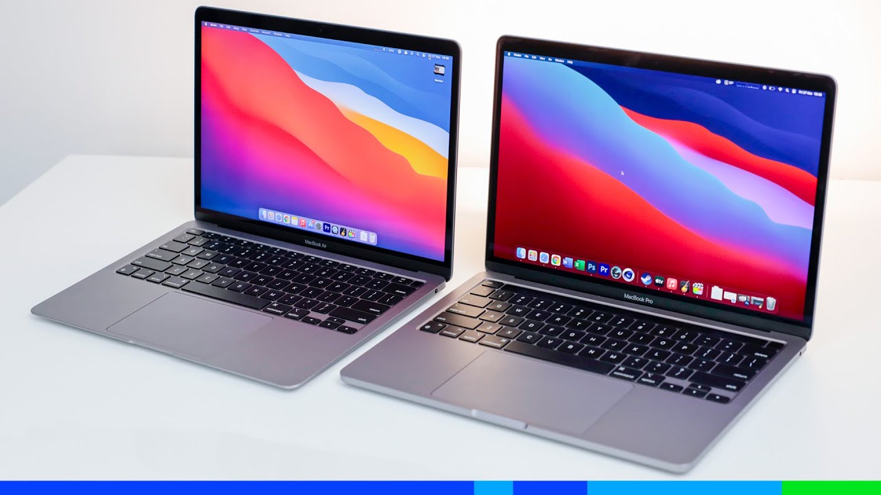 So sánh M1 Macbook Air vs Pro 13": Cẩn thận! - YouTube