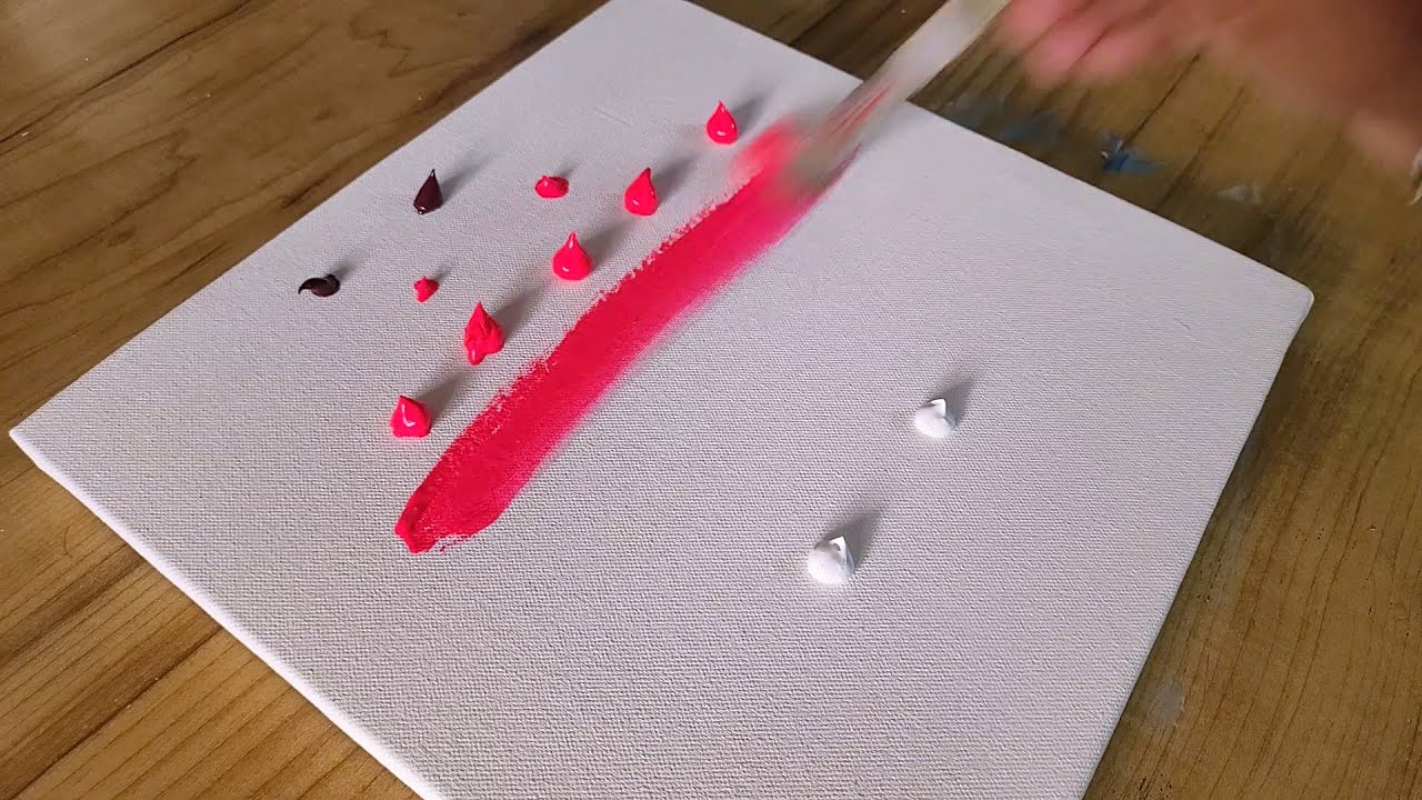 Easy Acrylic Painting Technique / Step By Step For Beginners - YouTube