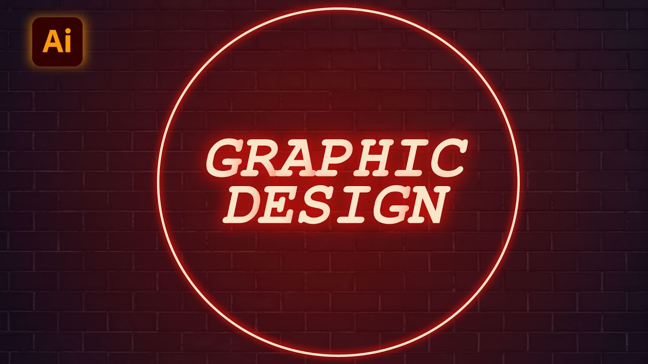 How to create a NEON Text Effect in Illustrator | Neon Text Effect ...