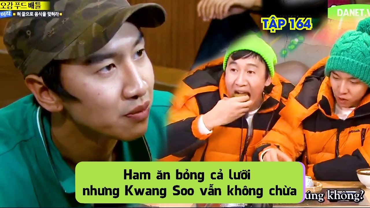 Ham ăn bỏng cả lưỡi nhưng Kwang Soo vẫn không chừa - RUNNING MAN HÀN ...