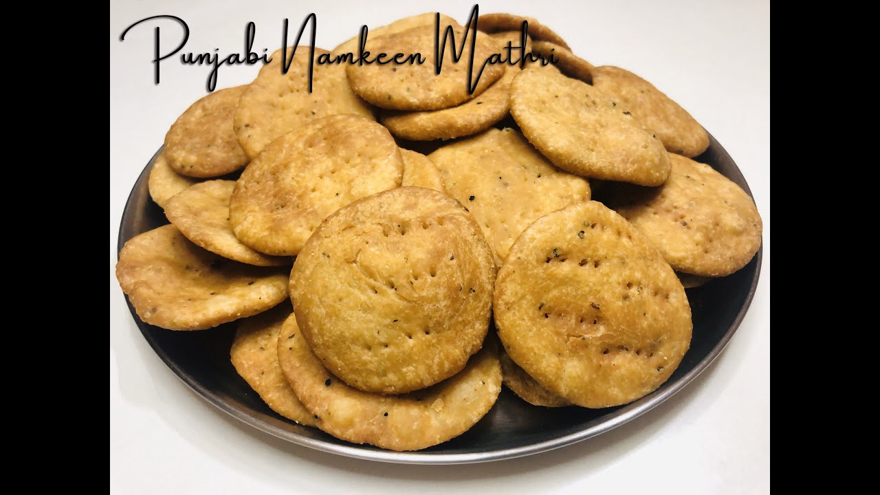 Punjabi Namkeen Mathri Recipe | Crispy Punjabi Matthi | खस्ता पंजाबी ...