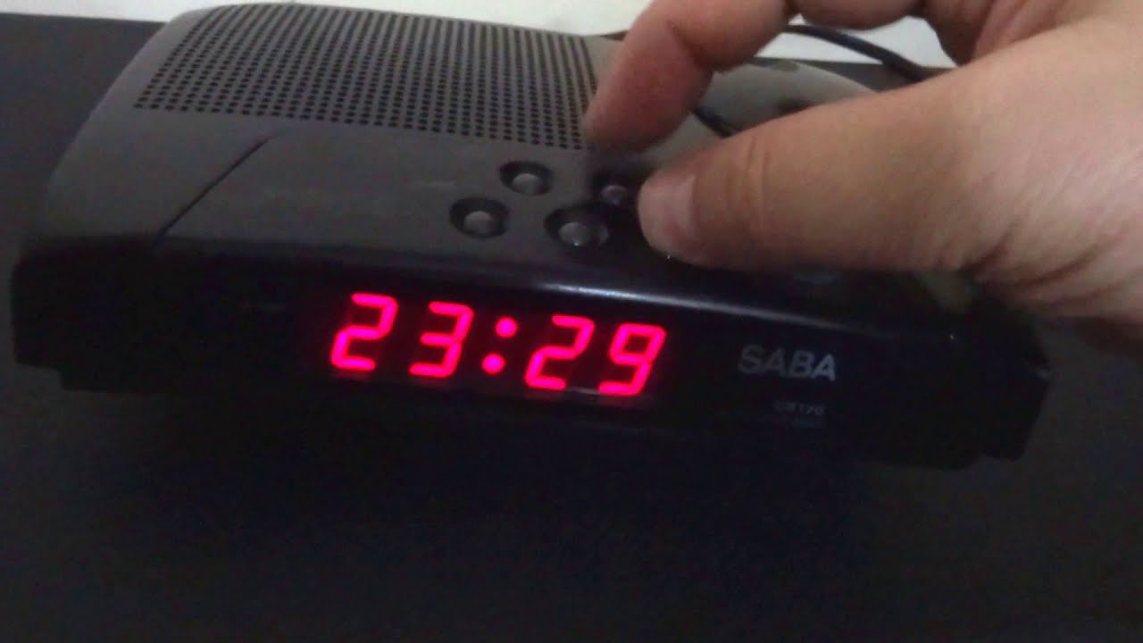 Radio clock SABA CR170 (Germany) - YouTube