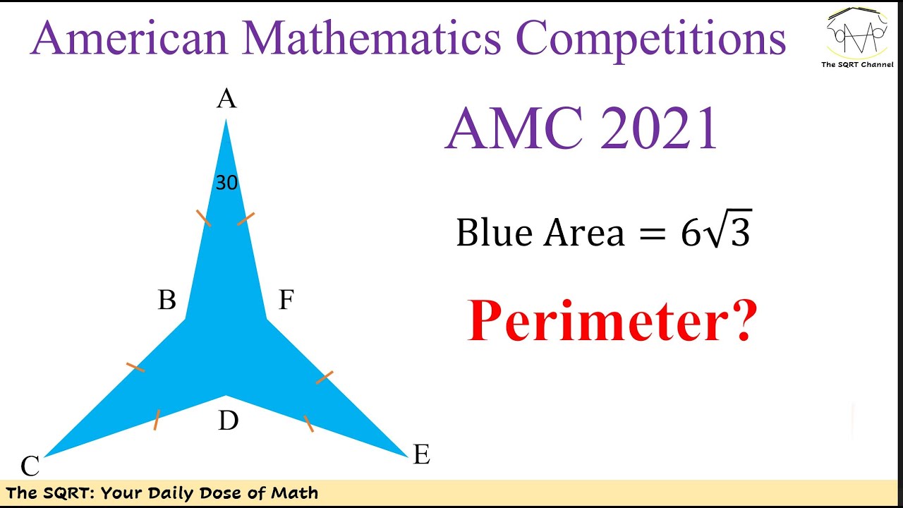 Find Perimeter --- American Mathematics Competitions (AMC) 2021 - YouTube