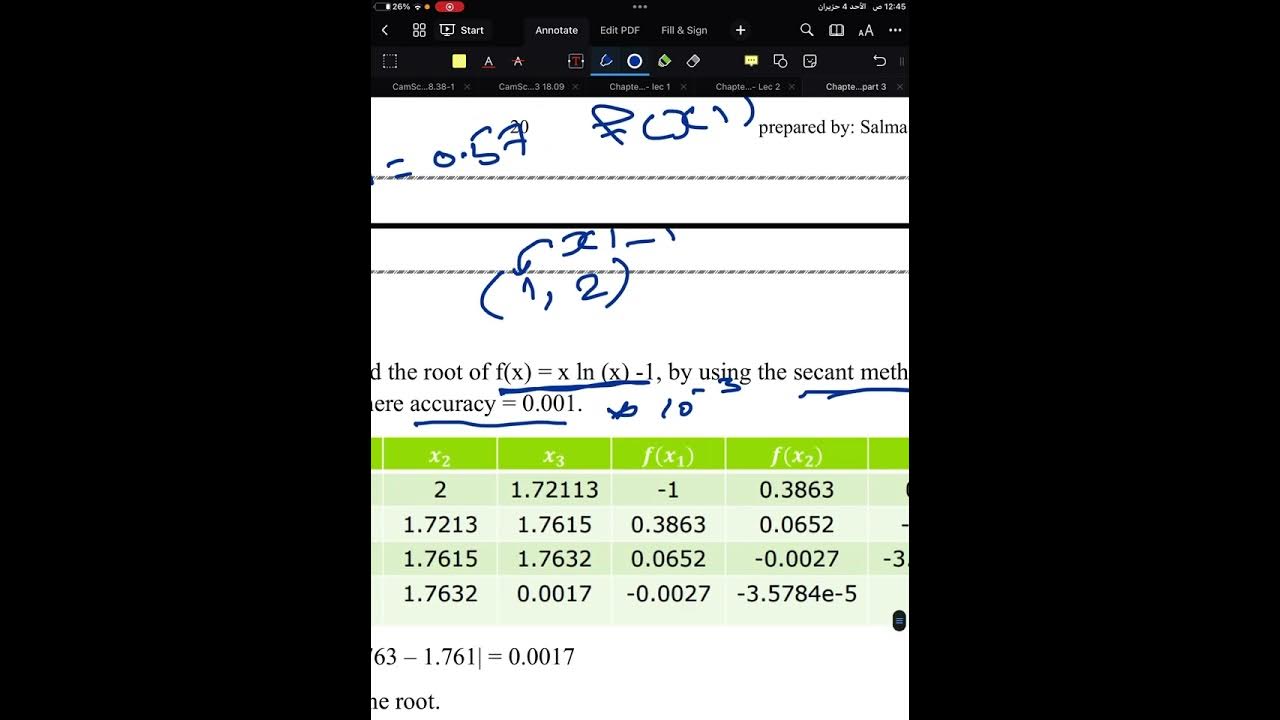 Secant Method - YouTube