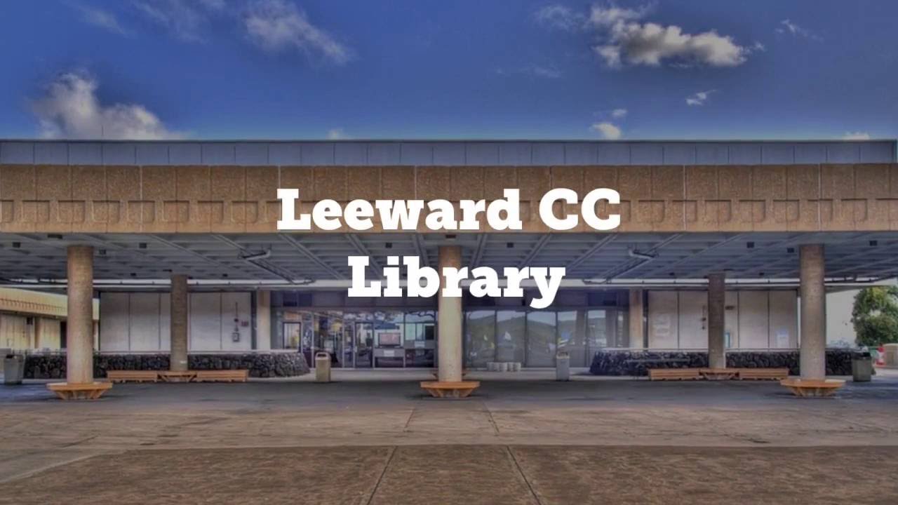 Leeward CC Library NSO 2016 - YouTube