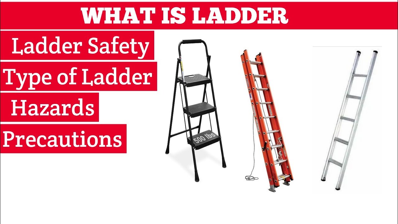 Ladder Safety in Hindi | Ladder Hazards & Precautions | ladder 3-point ...
