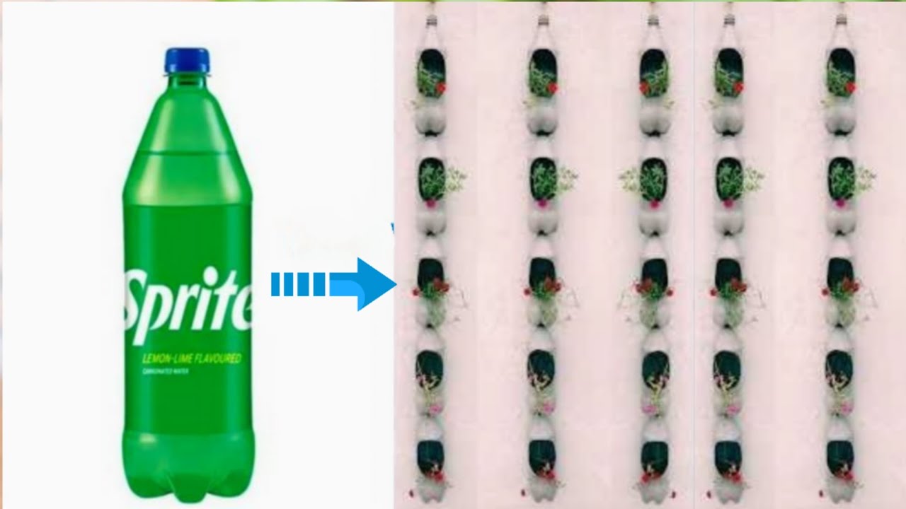 How to recycle plastic cool drink soda bottles to beautiful wall ...
