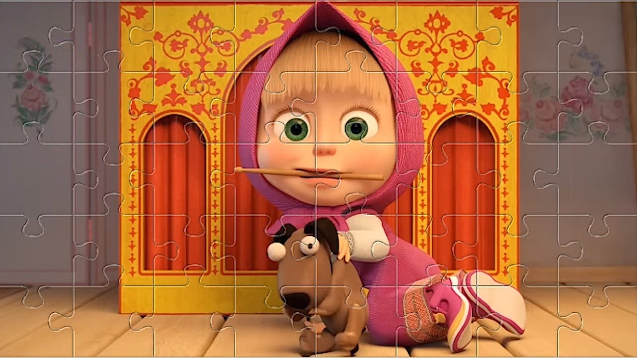 Puzzle Masha y el Oso. ¡Masha y Bingo! 👧🏼🐶 Puzzles Para Niños - YouTube