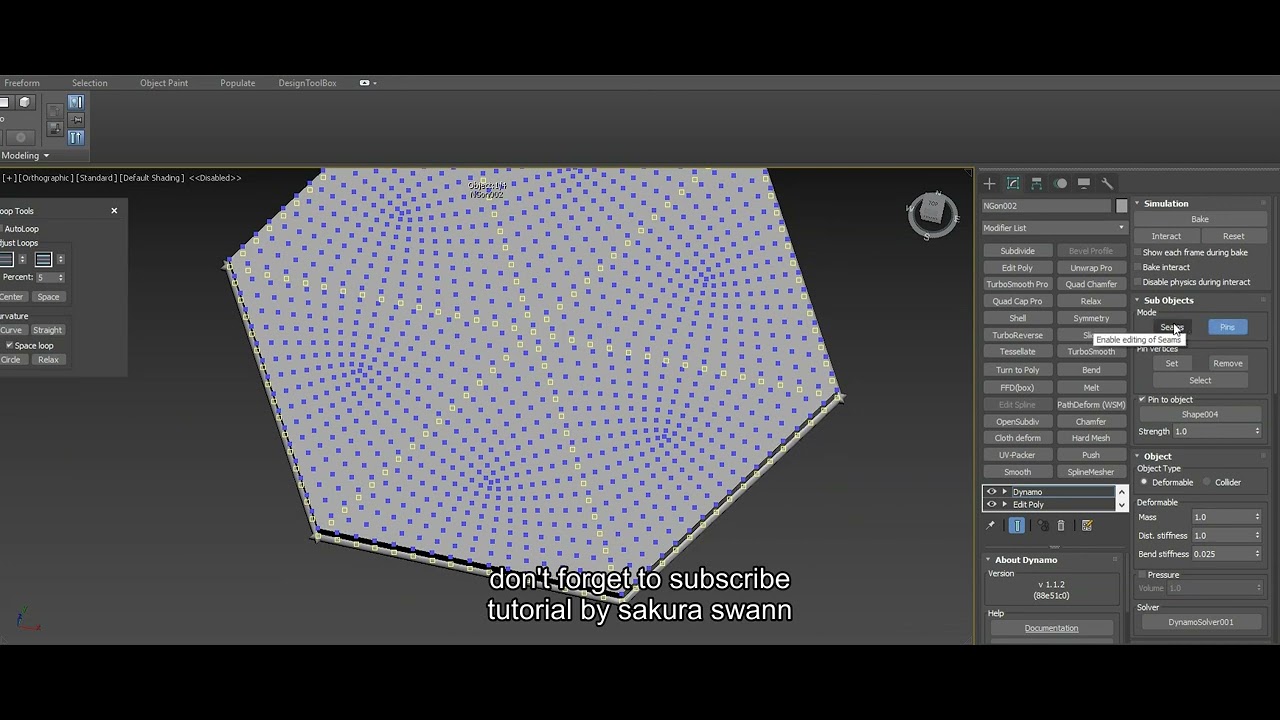 3ds max tuto cloth modifier vs dynamo modifier - YouTube