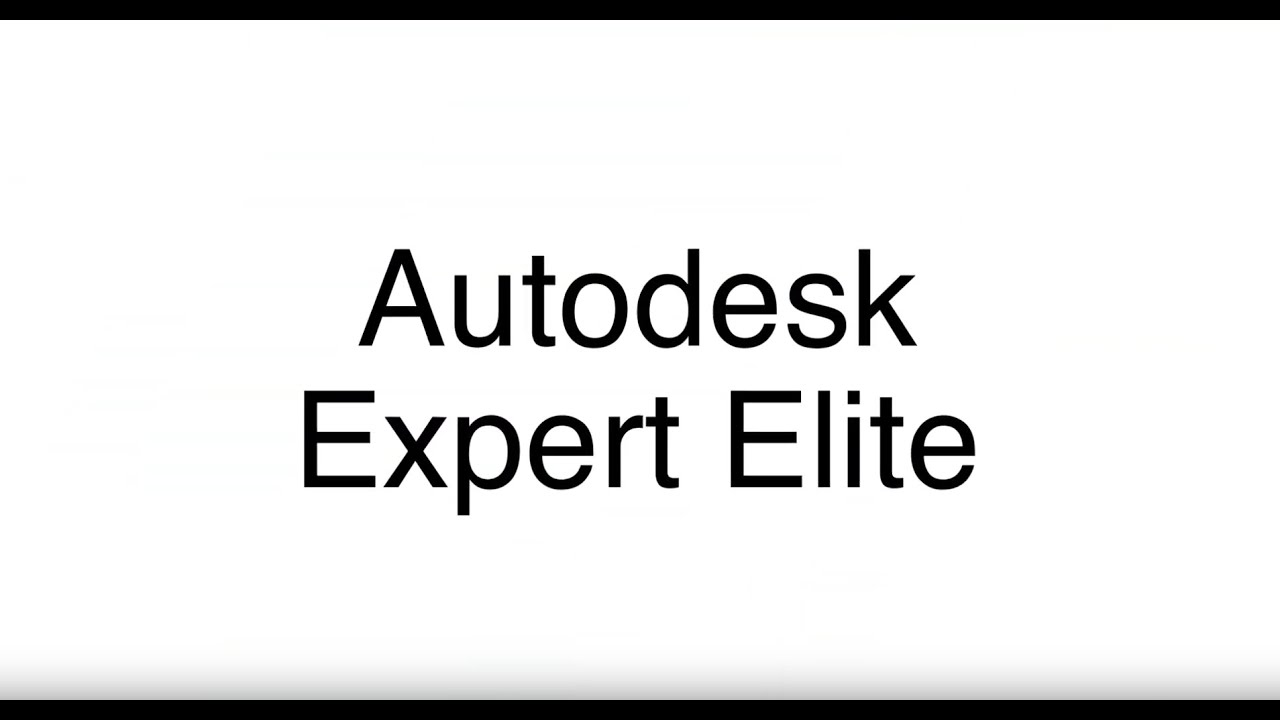 Autodesk Expert Elite - YouTube