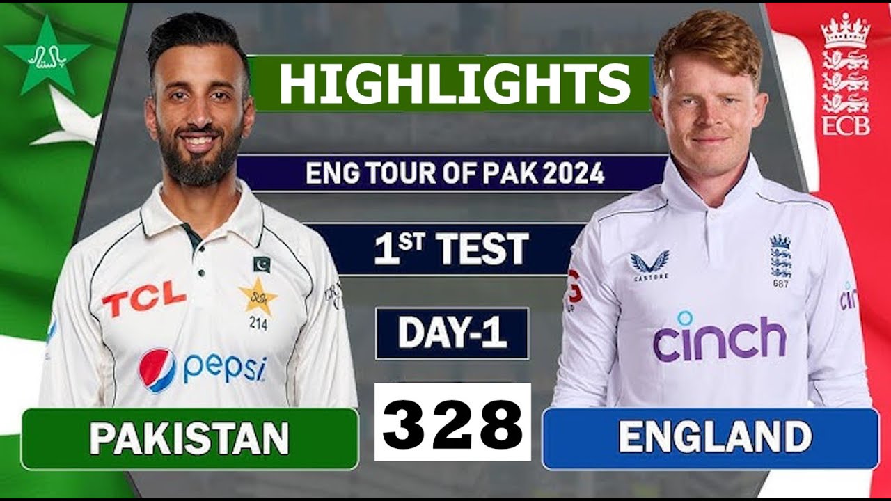 PAKISTAN VS ENGLAND 1ST TEST | 1ST SEASON Day 1 Fulll HIGHLIGHTS 2024 ...