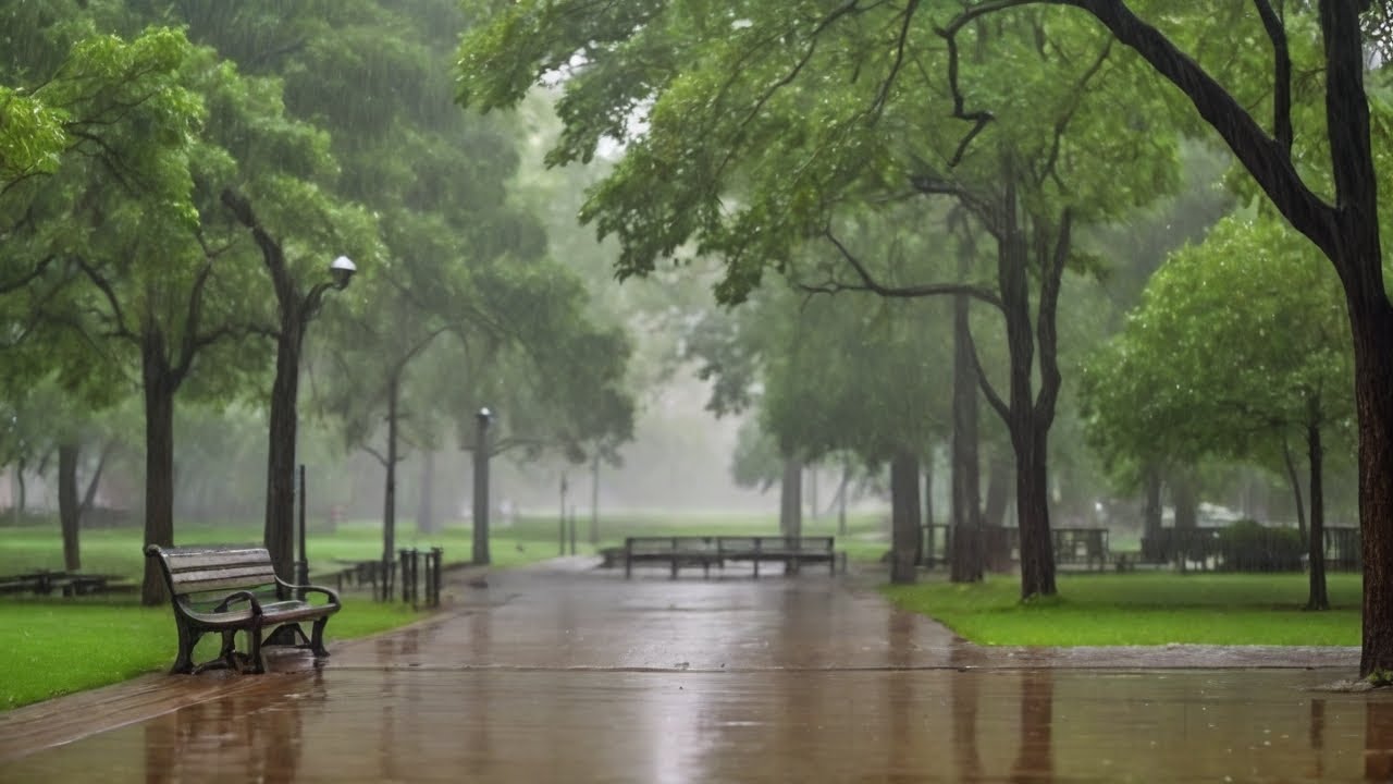Heavy Rain for chaotic mind therapy and sound sleep - YouTube