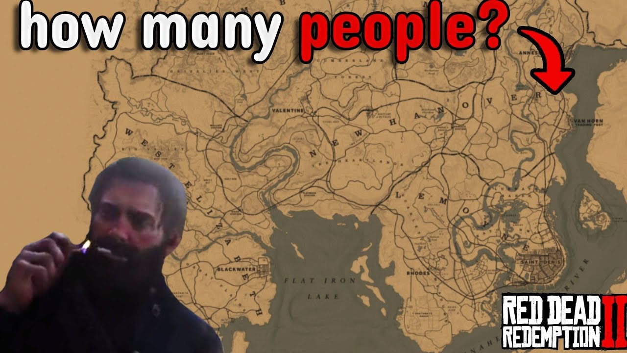 The population of Red Dead Redemption 2 - YouTube