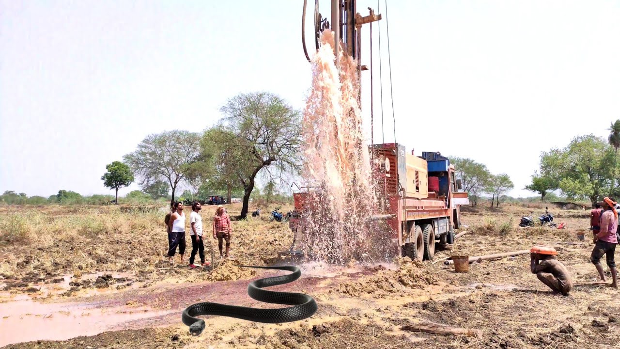 Borewell Drilling - 10 Inch water journey 160 Feet Deep Boring | New ...