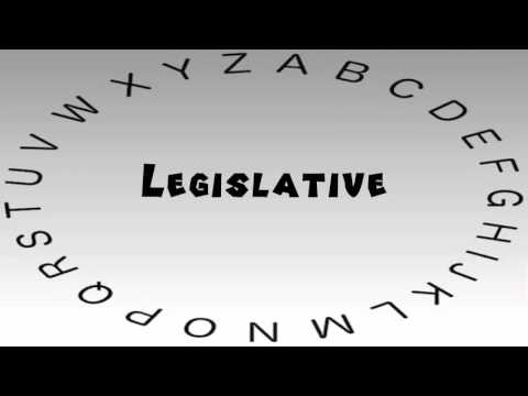 How to Say or Pronounce Legislative - YouTube