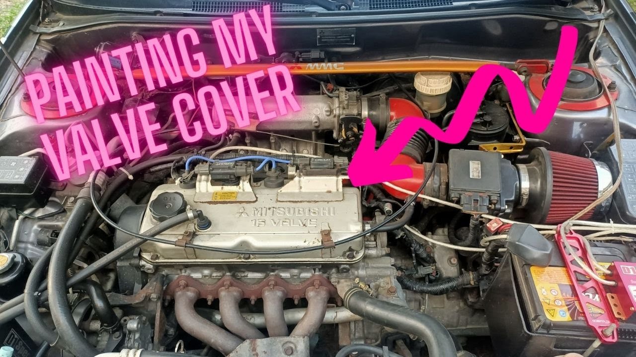 PAINT MY LANCER VALVE COVER - YouTube