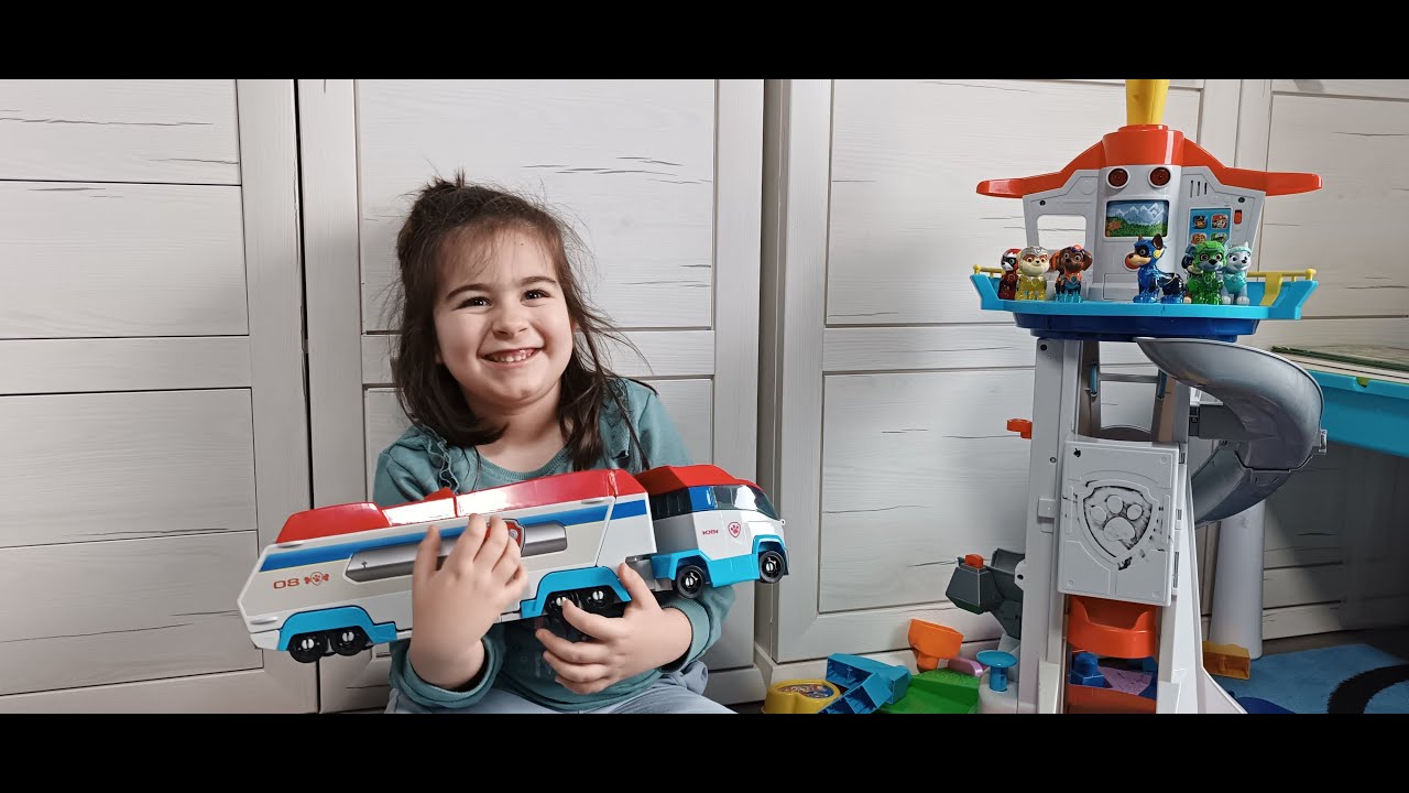 Toys Paw Patrol // Anastasia and Elsa Playing with Paw Patrol // NoEdit ...