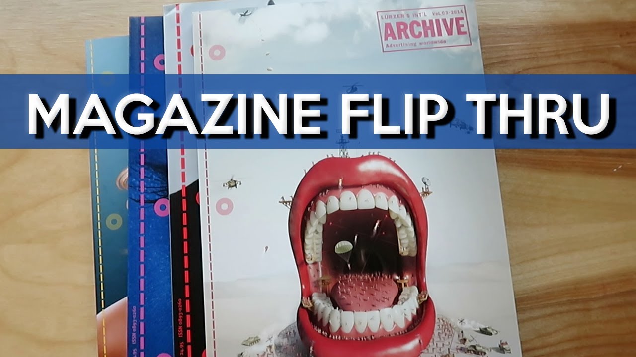 Flipping through my newest Archive magazines! - YouTube