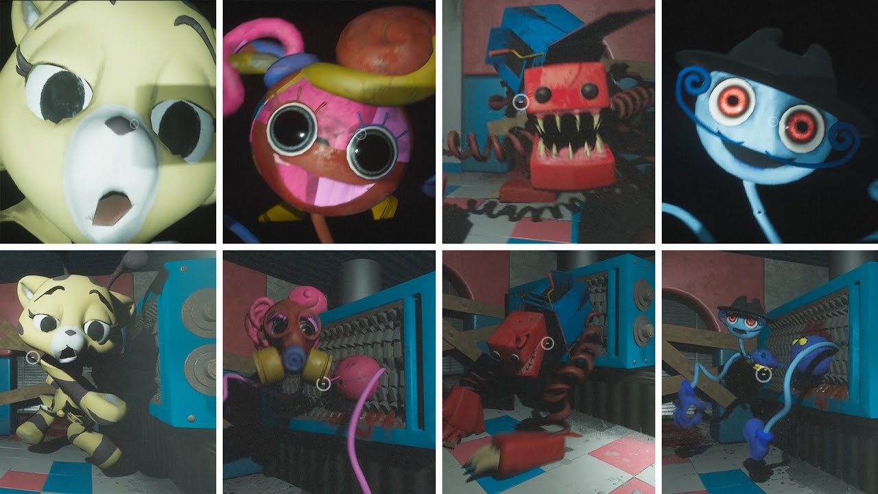 Playing Poppy Playtime Chapter 2 Jumpscares And Grinder All Mods