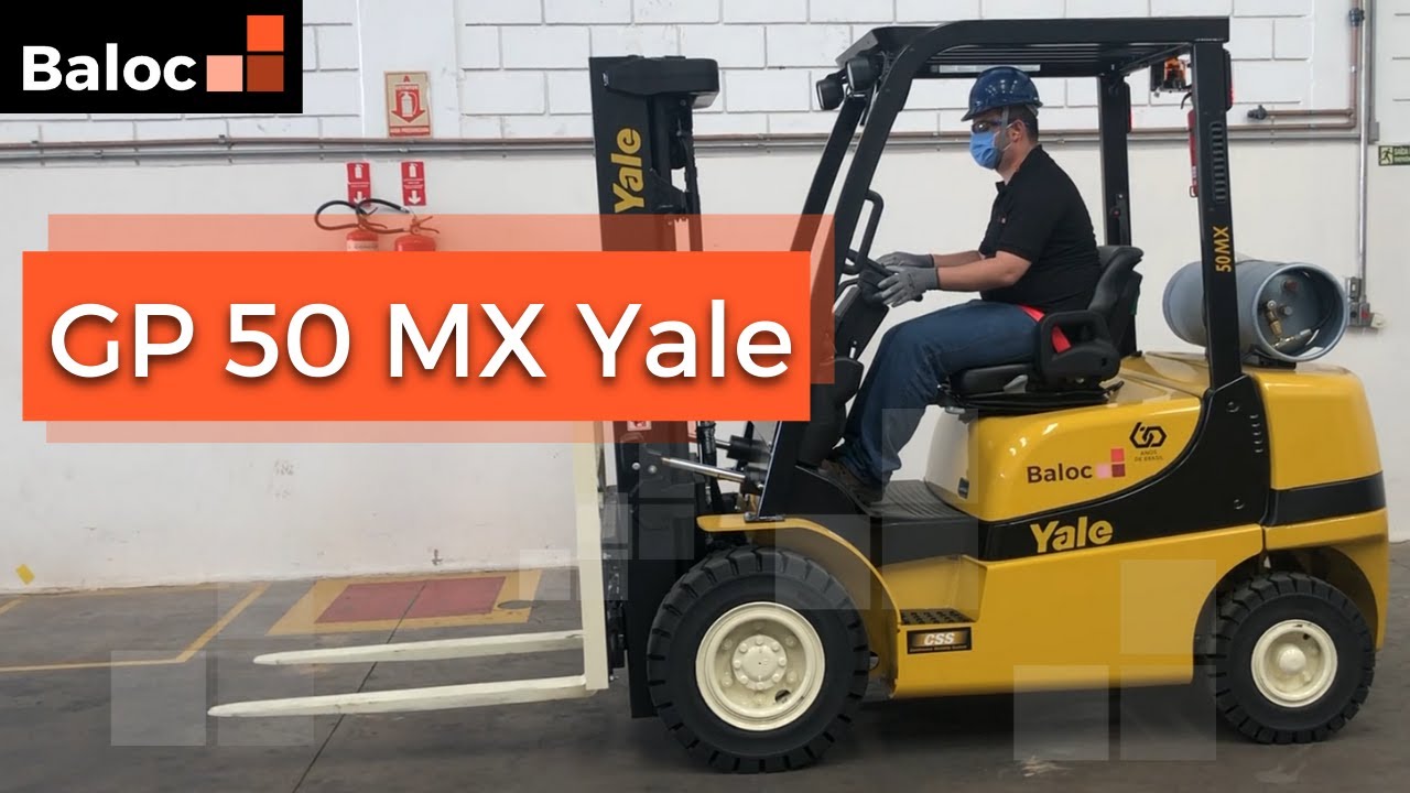 Yale GP 50 MX - Empilhadeira Gás GLP 2,5 ton - YouTube