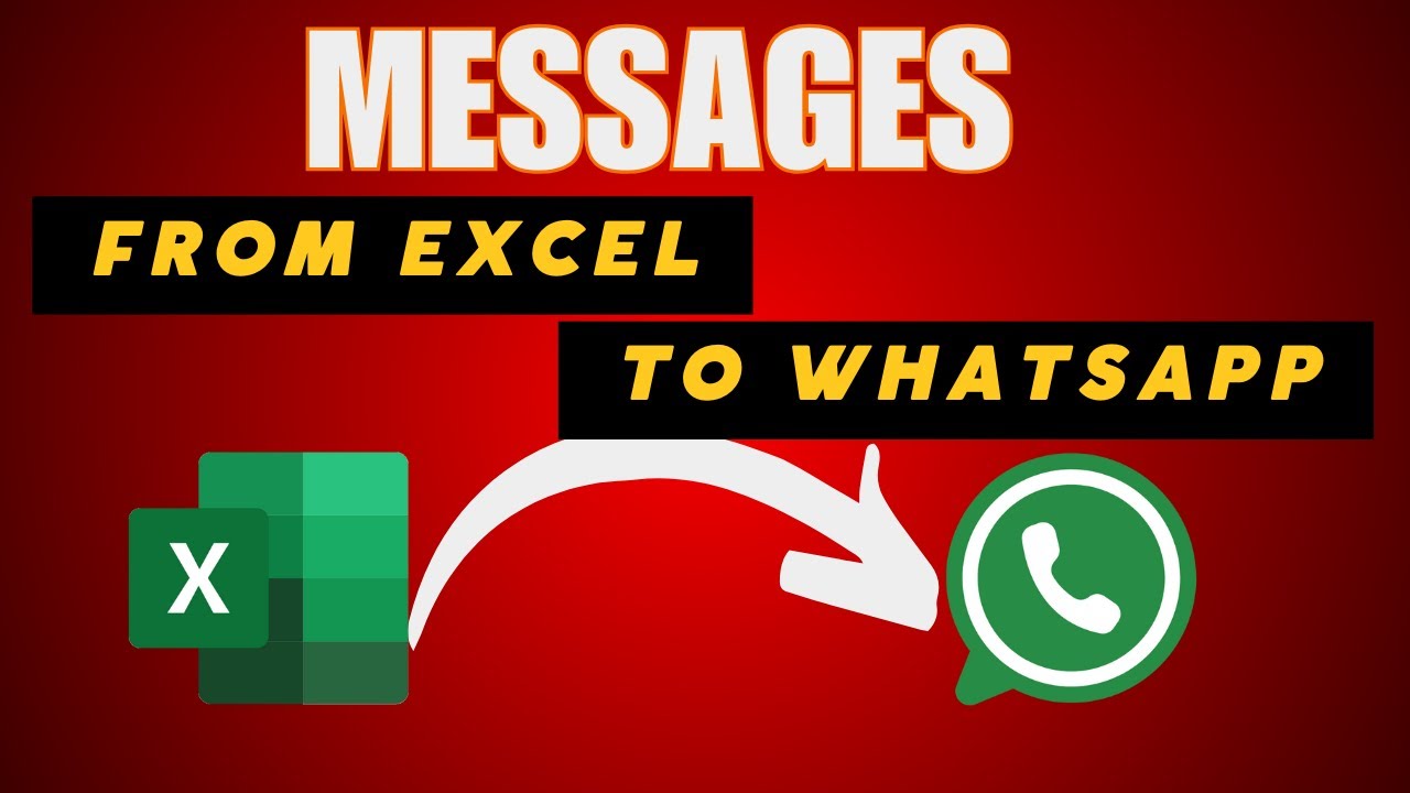 📩 How to Send WHATSAPP Messages from EXCEL🔥 | Easy Automation Tutorial - YouTube
