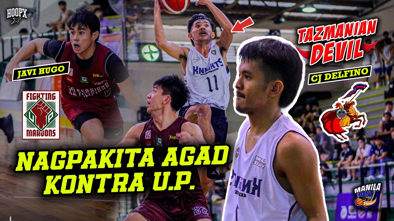 CJ DELFINO NG LETRAN UUBRA KAYA SA NCAA? INTENSE GAME VS U.P. MAROONS ...