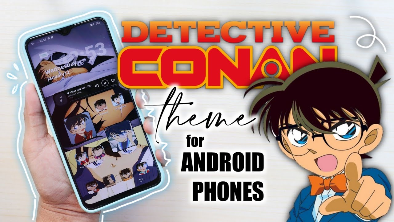 👓 how to make an anime themed phone - detective conan theme (all icons ...