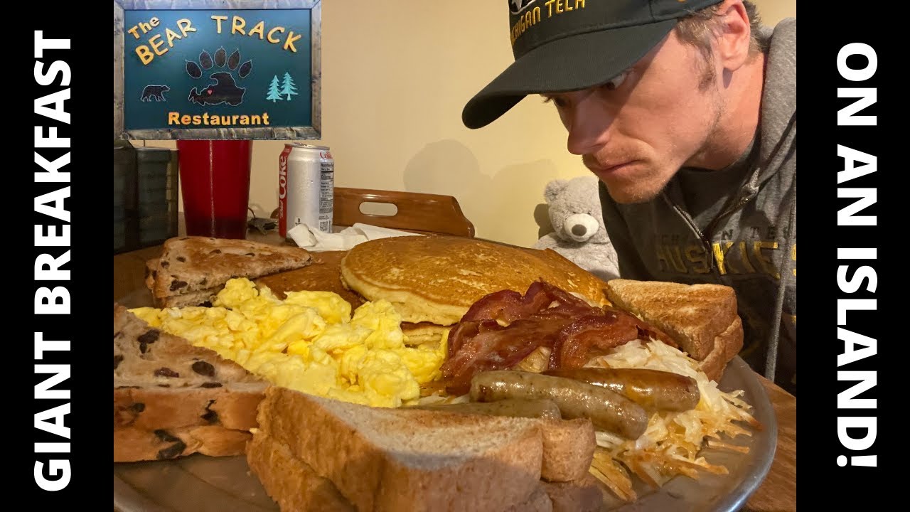 GIANT BREAKFAST CHALLENGE ON AN ISLAND! - Big Bear Belly Buster - The ...