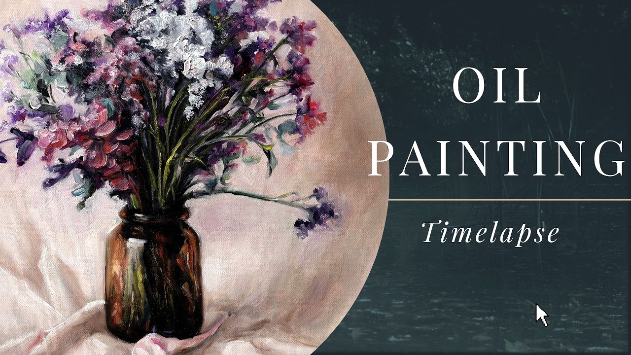 How I Paint Bouquet of Flowers - Oil Painting | Alla Prima Still Life ...