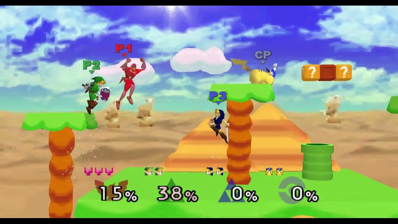Super Smash Bros 1 Wave 2: Battle Royal - Super Mario Land Stage - YouTube