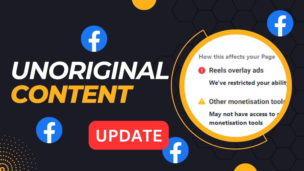 facebook unoriginal content latest update live !😅😅 - YouTube