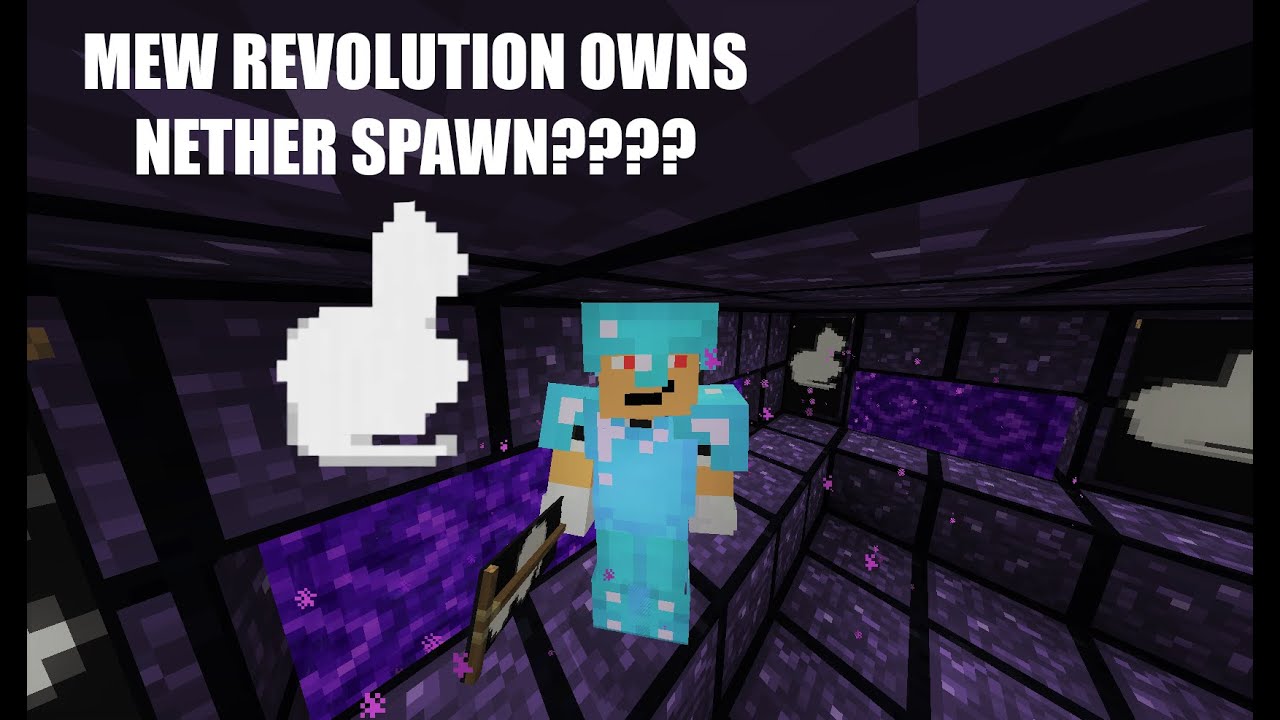 2b2t Nether Spawn is FILLED with MEW BANNERS! - YouTube