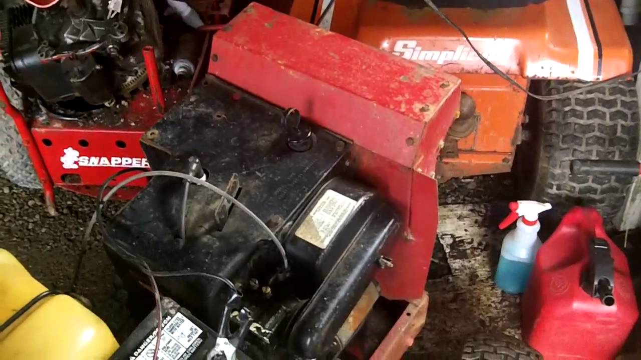 we fixed the old pto on the snapper lt11 - YouTube