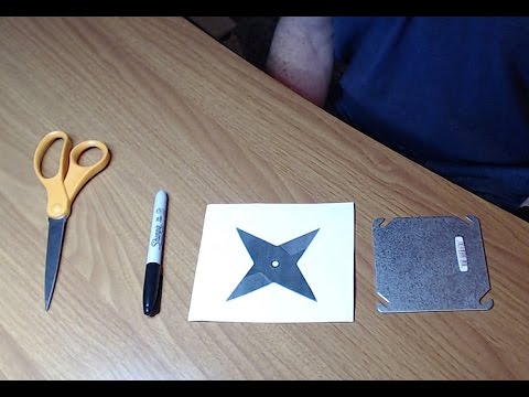 Easy Homemade Ninja Throwing Star Shuriken Youtube How To Make A Paper