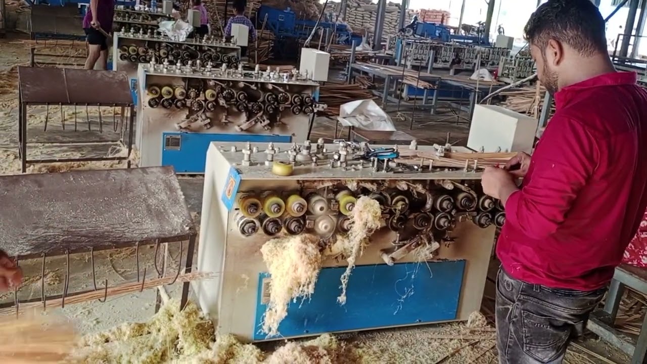 #bamboo stick making machine - YouTube